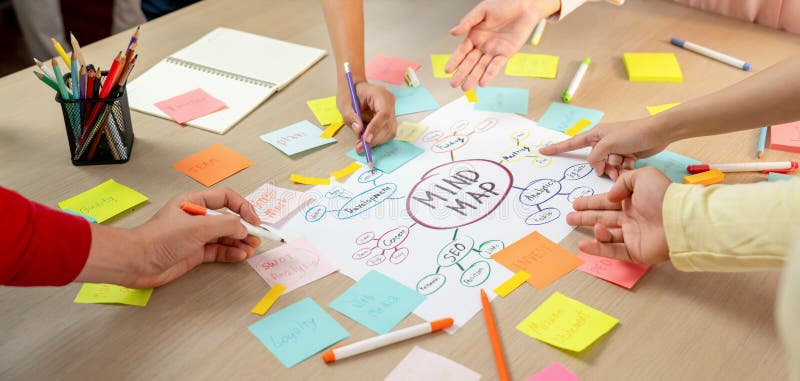 Professional Startup Group Share Marketing Idea by Using Mind Map ...