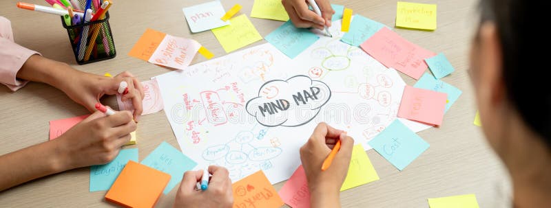 Professional Startup Group Share Marketing Idea by Using Mind Map ...