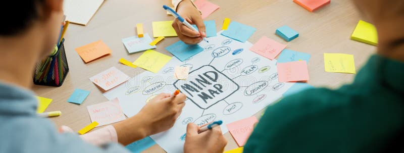 Professional Startup Group Share Marketing Idea by Using Mind Map ...