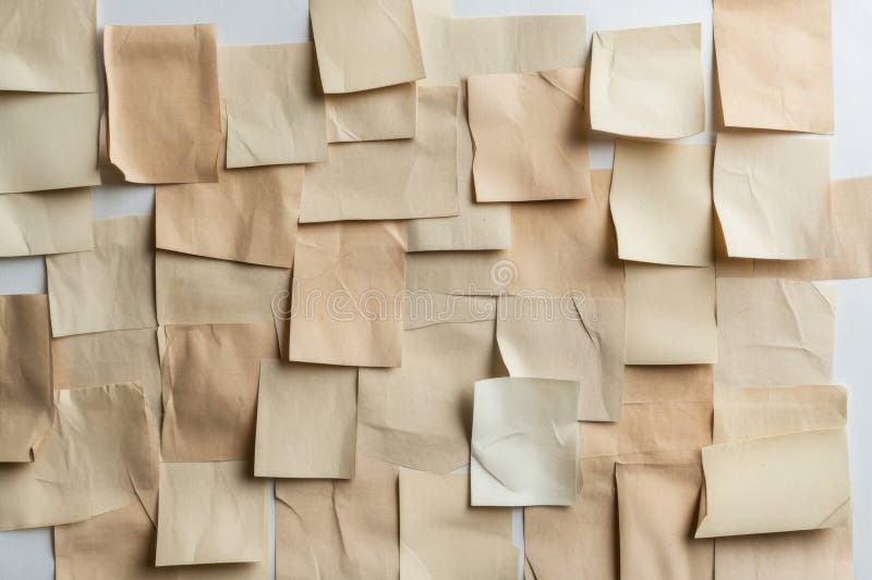 Professional Stationery Mockup Featuring Assorted Sticky Notes on Clean ...