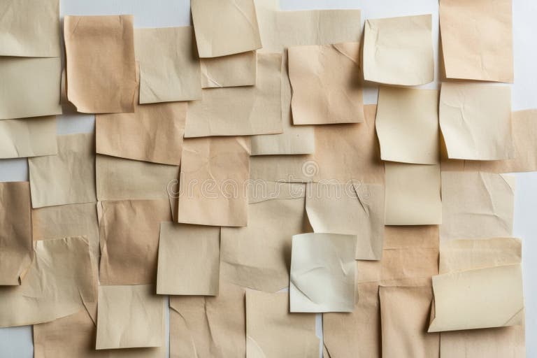 Professional Stationery Mockup Featuring Assorted Sticky Notes on Clean ...