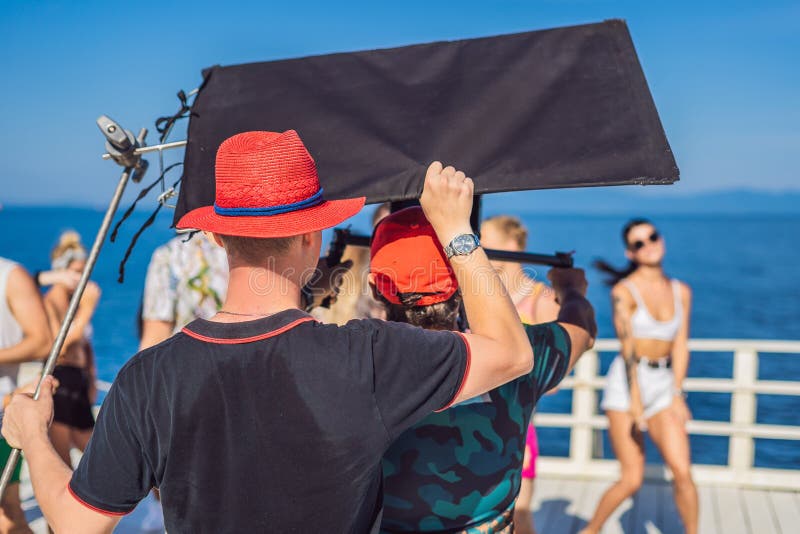 Professional Steadicam Operator Uses a 3-axis Camera Stabilizer System ...