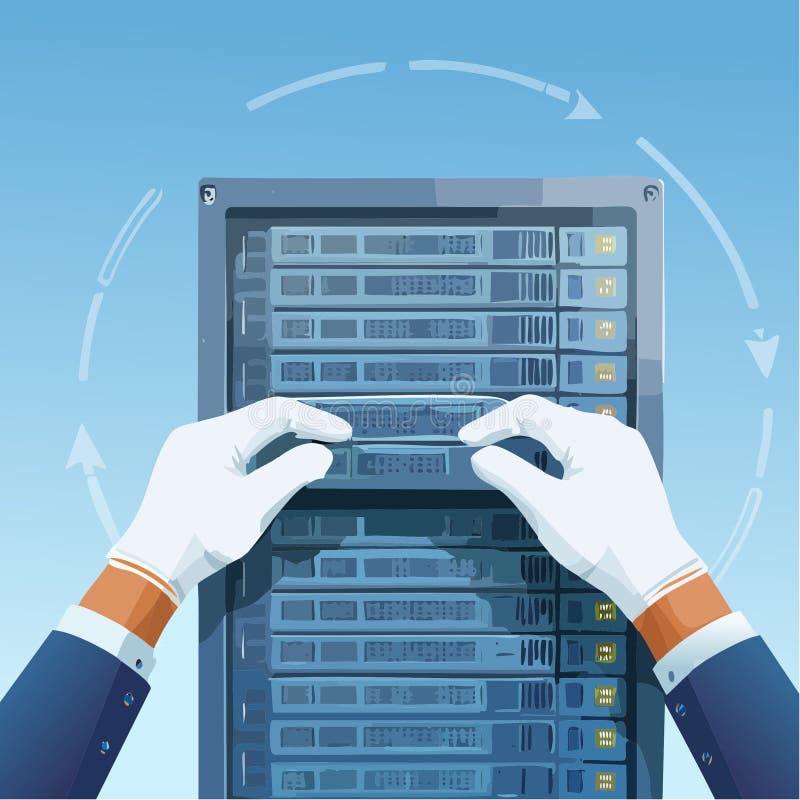 Installing Server Stock Illustrations – 515 Installing Server Stock ...