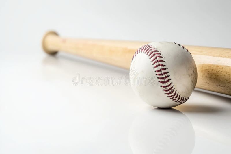 Professional Stock Photo Featuring a Realistic Baseball Bat Isolated on ...