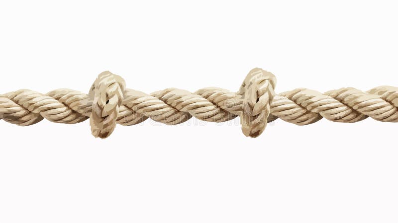 Professional Straight Rope Isolated on White Background Vector Stock ...