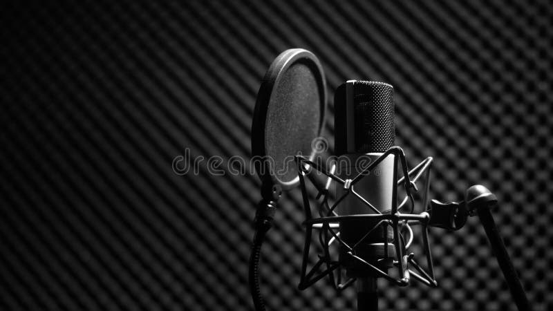 Professional Studio Background Stock Image - Image of recording, singer ...