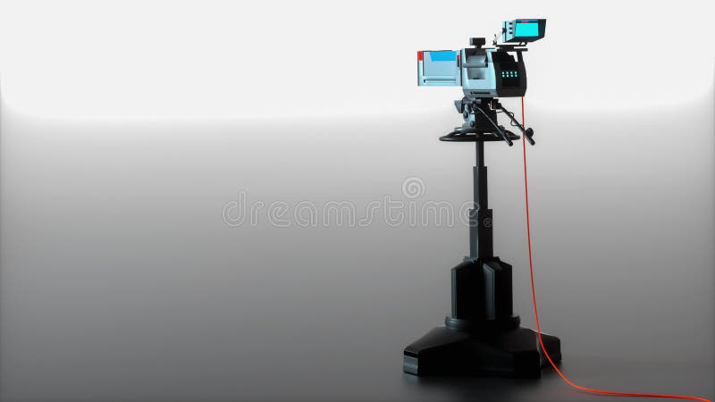 Professional Studio Camera 3d Rendering Stock Illustration ...