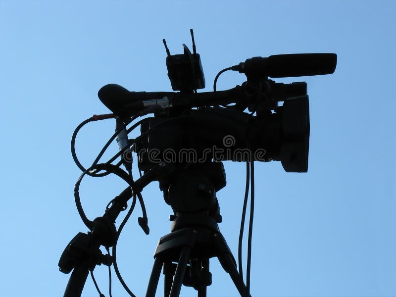 Professional Studio Digital Video Camera Shape Stock Photo - Image of ...