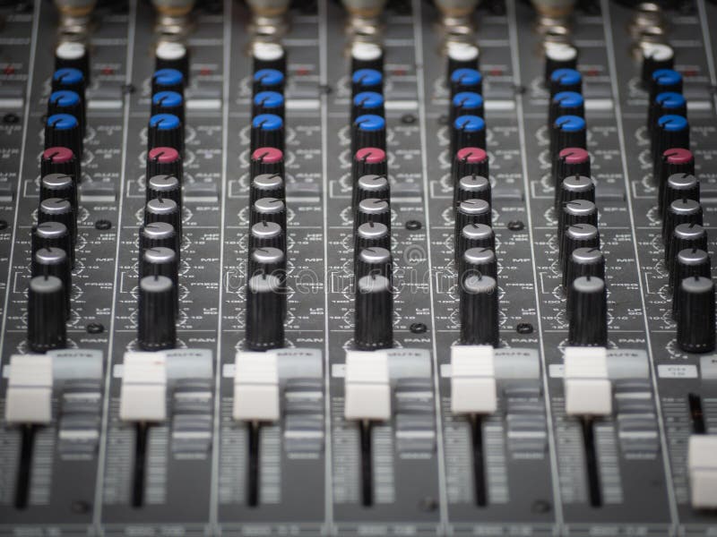Professional Studio Equipment for Sound Mixing Stock Photo - Image of ...