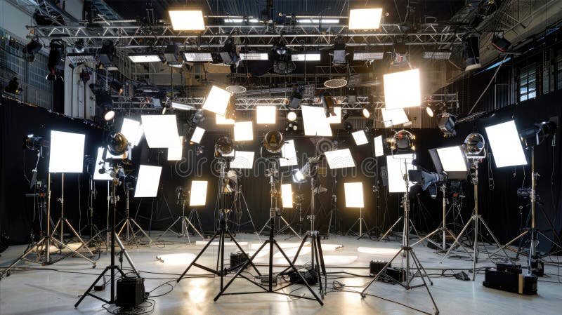 Professional Studio Lighting Setup in Photography Studio Stock Photo ...