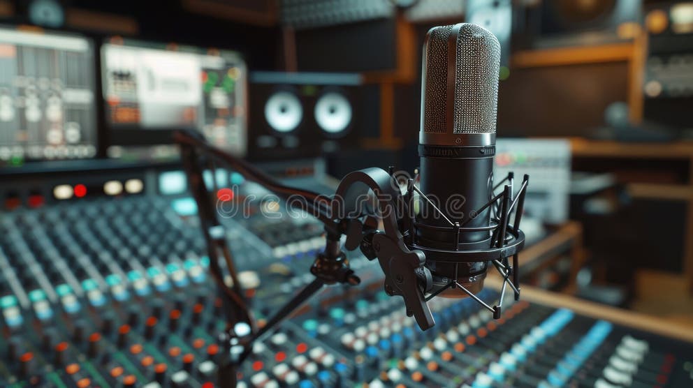 The Professional Studio Microphone.AI Generated Image Stock Photo ...