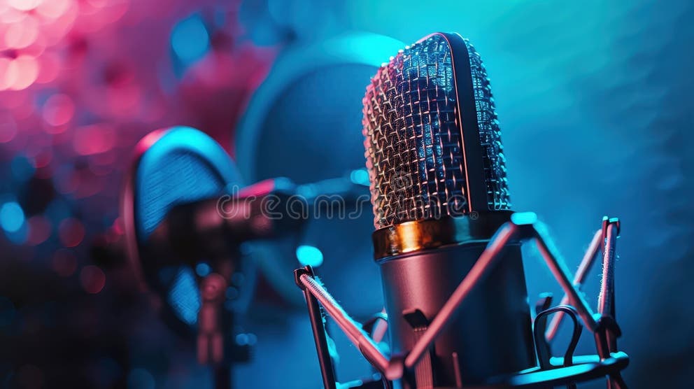 The Professional Studio Microphone.AI Generated Image Stock Photo ...
