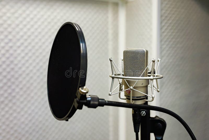 Professional Studio Microphone Stock Image - Image of stage, radio ...