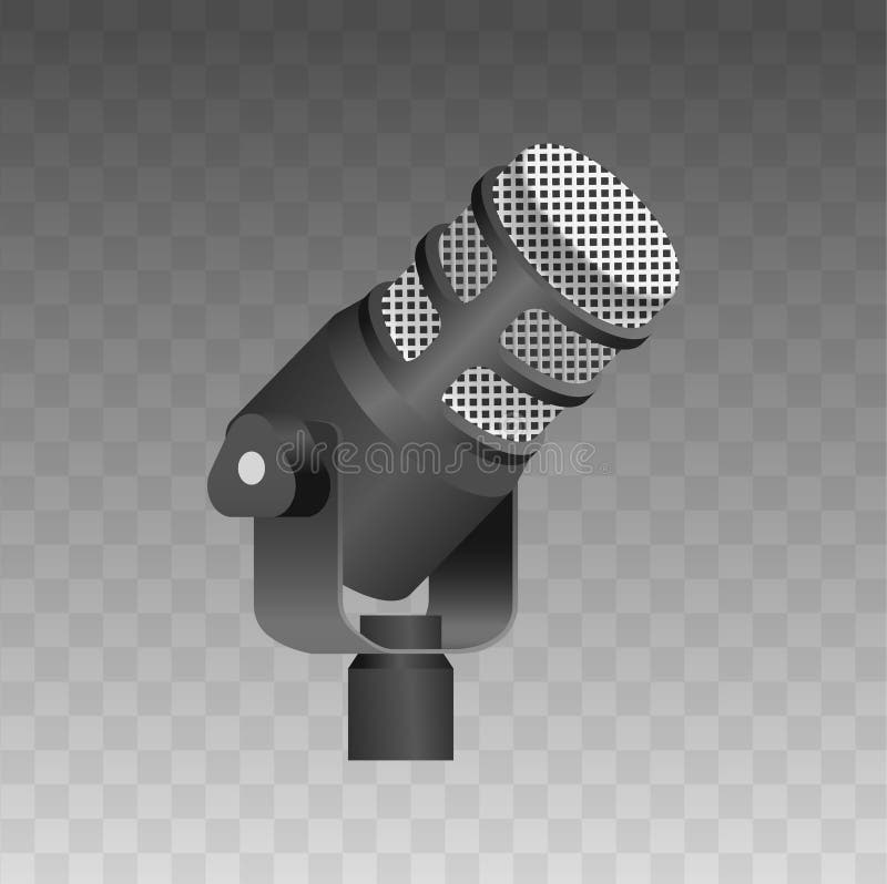 Professional Studio Microphone Icon Suitable for Audio Recording and ...
