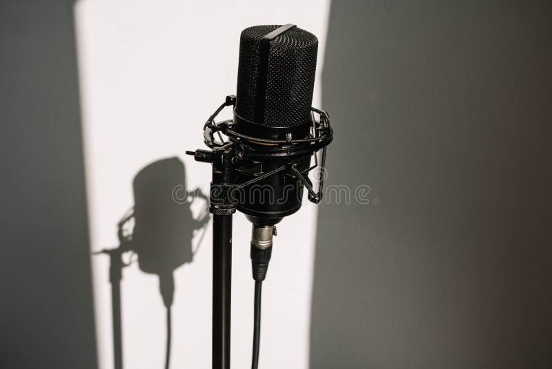 Microphone Shadow Wall Stock Photos - Free & Royalty-Free Stock Photos ...