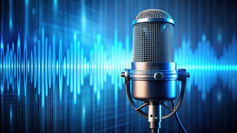 Professional Studio Microphone for Podcast Recording a Modern Clean ...