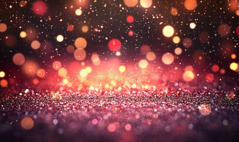 Professional Studio Shot of a Festive Red Christmas Lights Backdrop ...