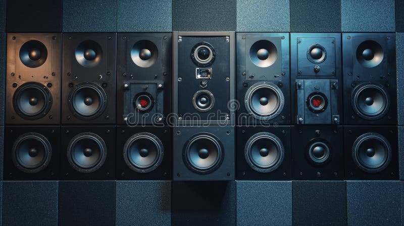 Professional Studio Speaker Setup Modern Studio Audio Equipment ...