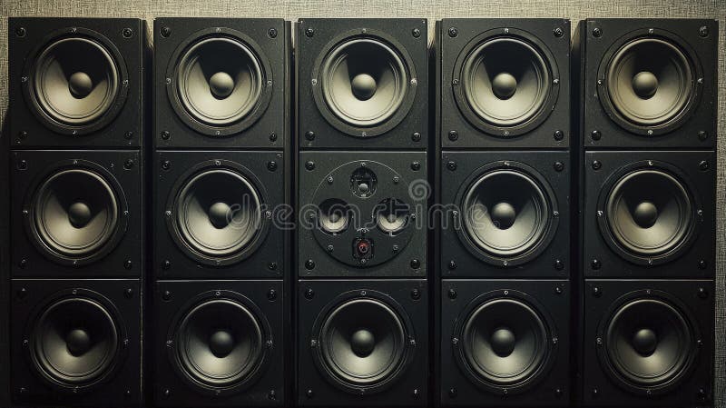 Professional Studio Speakers Showcased in a Modern Studio Environment ...