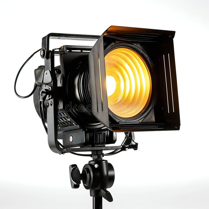 Professional Studio Spotlight Isolated on White Background. Generative ...