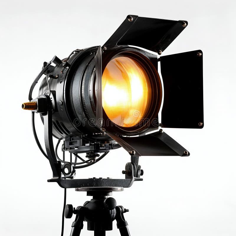Professional Studio Spotlight Isolated on White Background. Generative ...