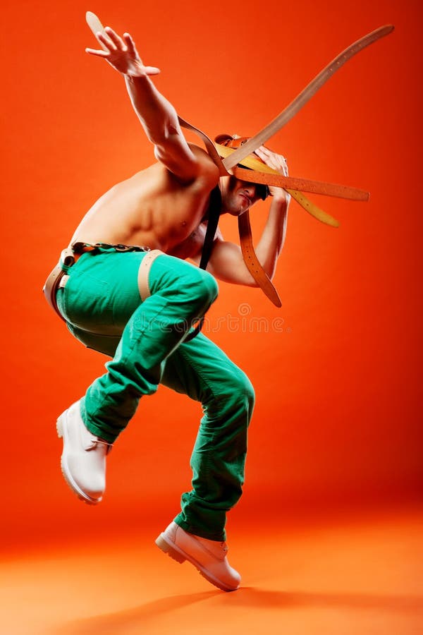 Professional stunt dancer stock image. Image of music - 17106903