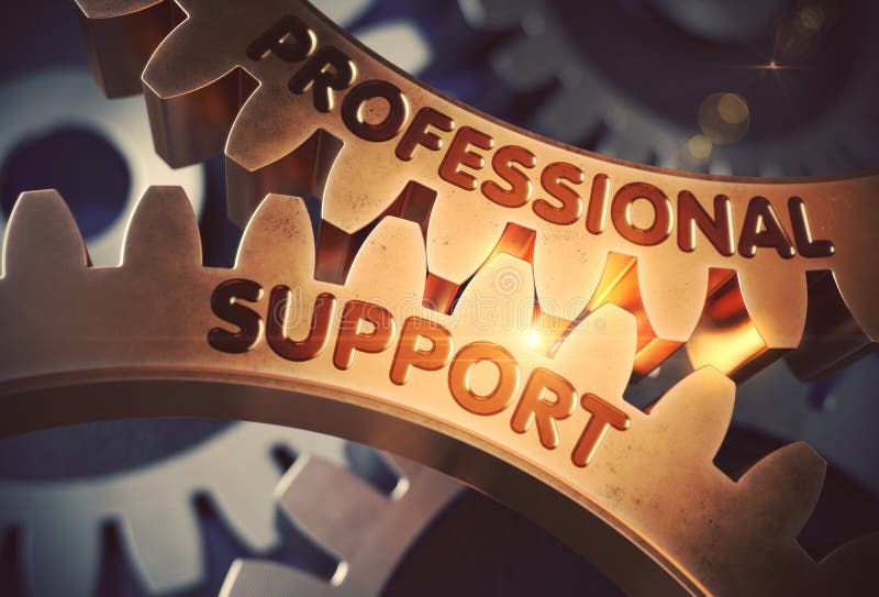 Professional Support. 3D. stock illustration. Illustration of support ...