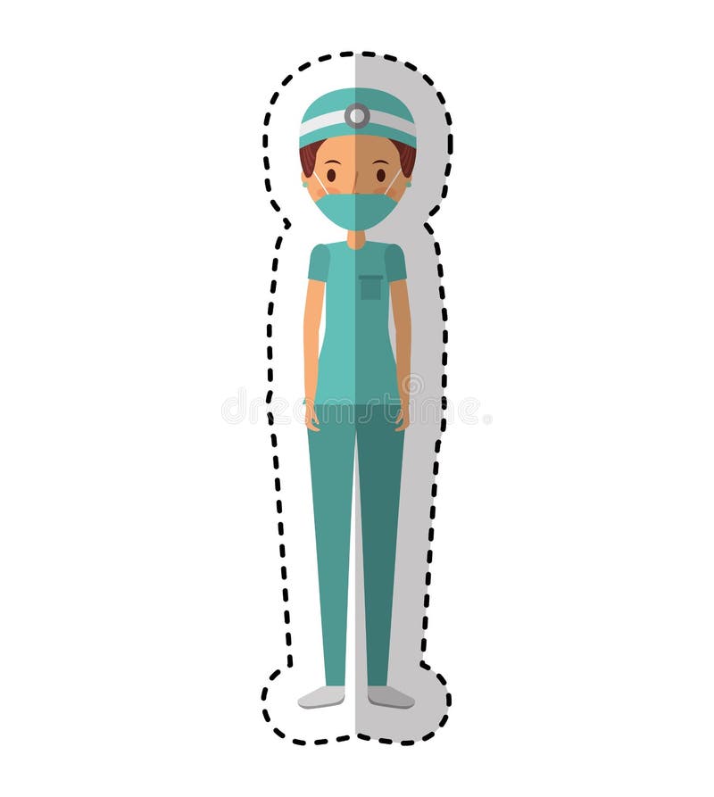 Professional Surgeon Avatar Character Stock Vector - Illustration of ...