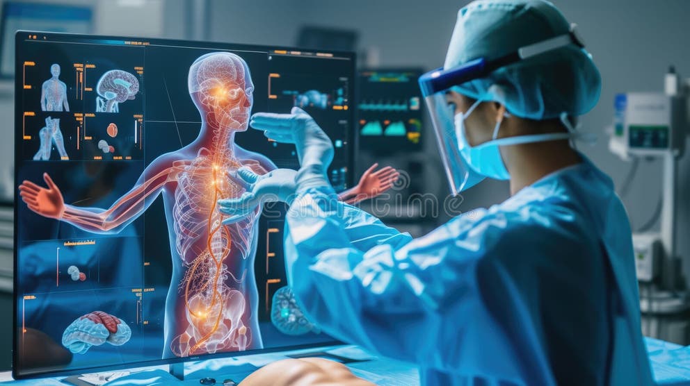 Professional Surgeon Practicing and Learning Surgery by Using ...