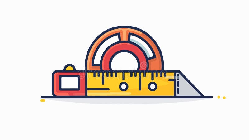 Professional Tape Measure Icon for Construction Projects Stock Vector ...