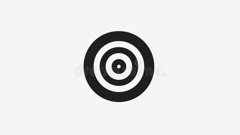 Professional Target Icon for Assessment with Solid Design Stock Vector ...