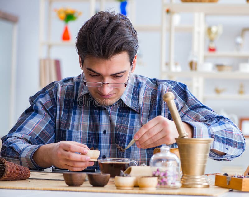 Professional Tea Expert Trying New Brews Stock Image - Image of ...