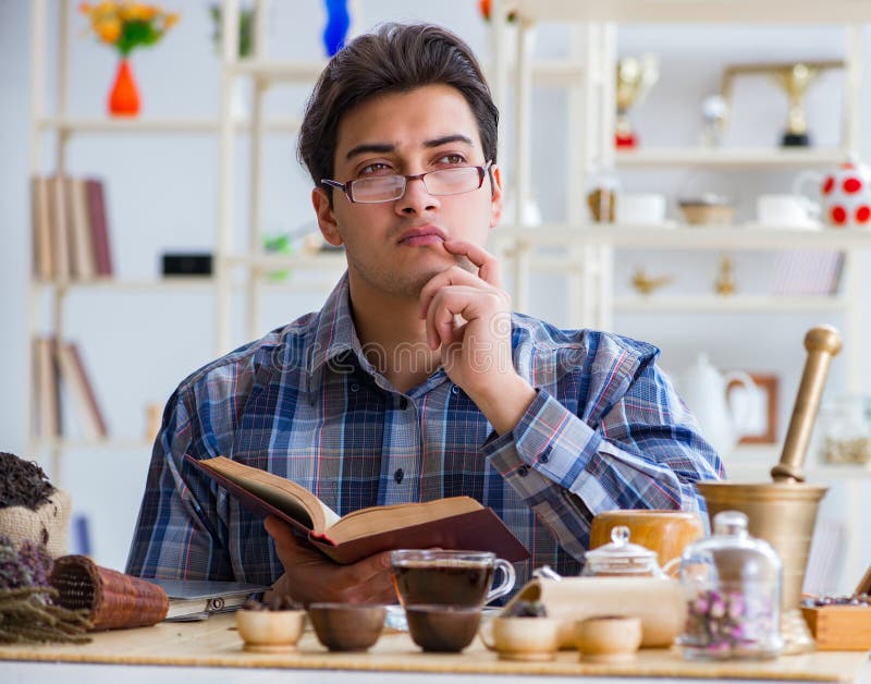 Professional Tea Expert Trying New Brews Stock Image - Image of ...