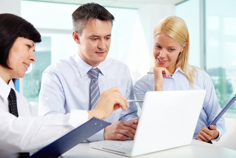 Professional team stock photo. Image of boss, female - 26816992