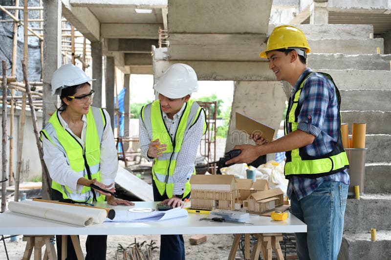 We are a Professional Team. Stock Image - Image of project, examining ...