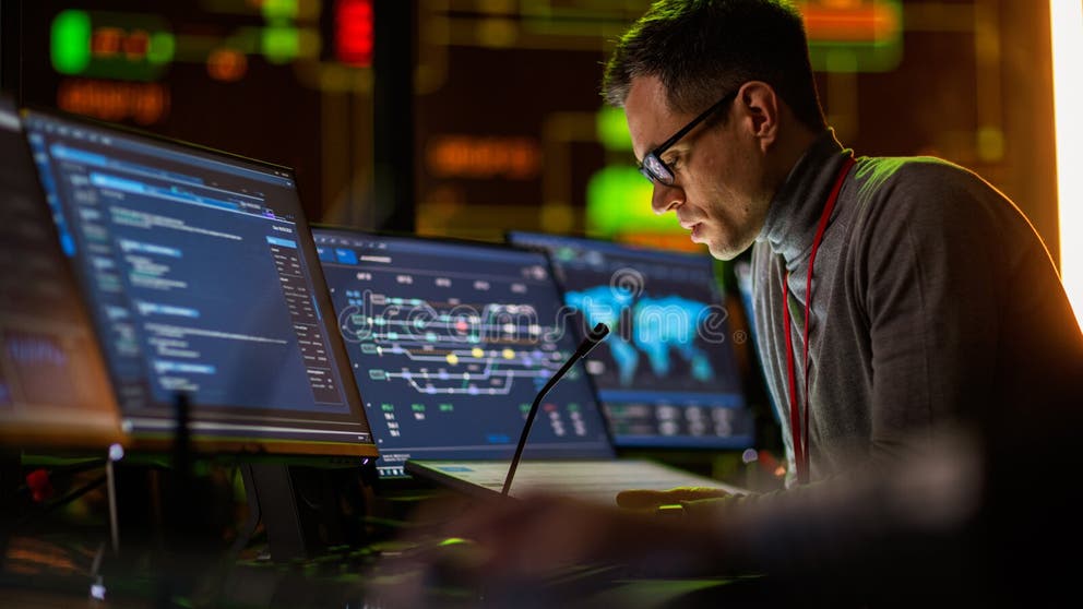 Professional it Technical Support Specialist Making an Intercom ...