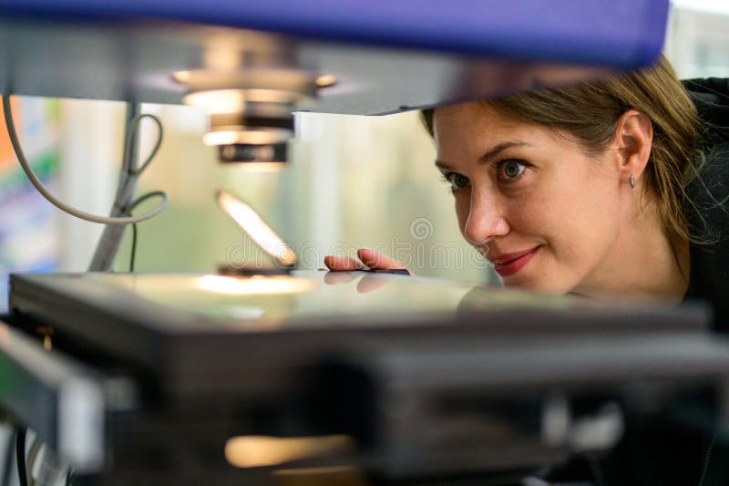 Professional Technician Checking Part of Automatic Machine at Factory ...