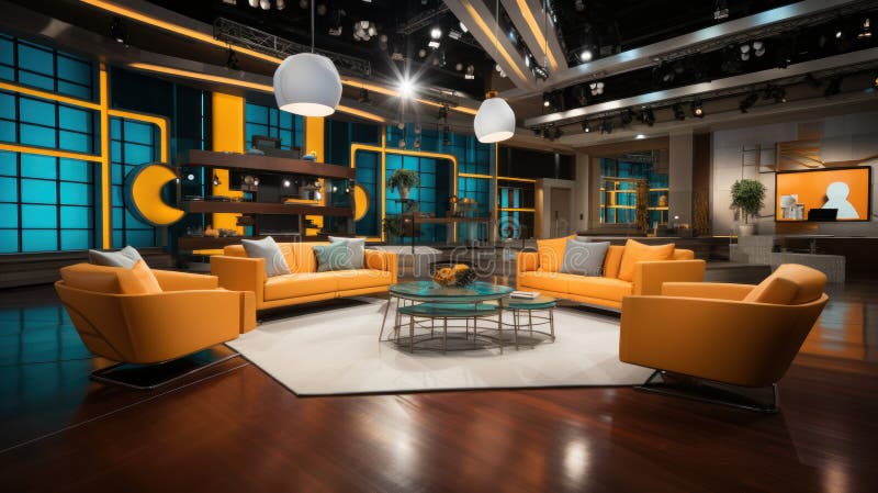 Professional Television Studio for Production Talk Show or Online ...
