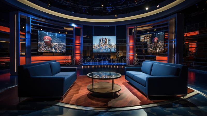 Professional Television Studio for Production Talk Show or Online ...