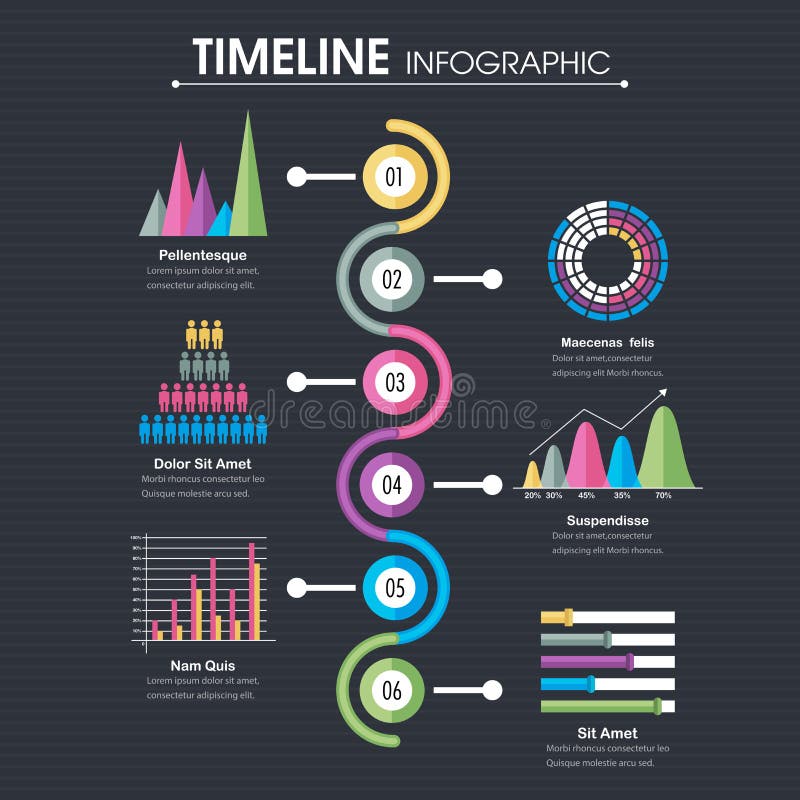 Professional Timeline Infographic Template. Stock Illustration ...