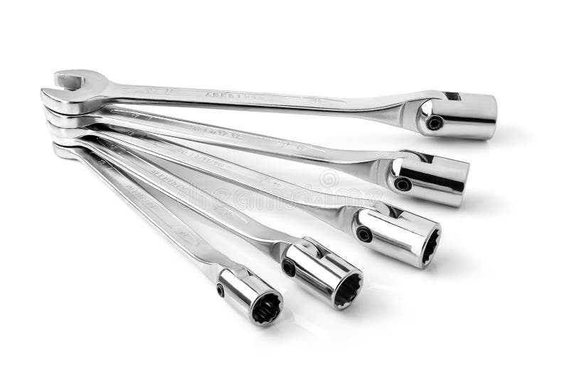 .Professional Tool for Car Repair and Maintenance Isolated on a White ...