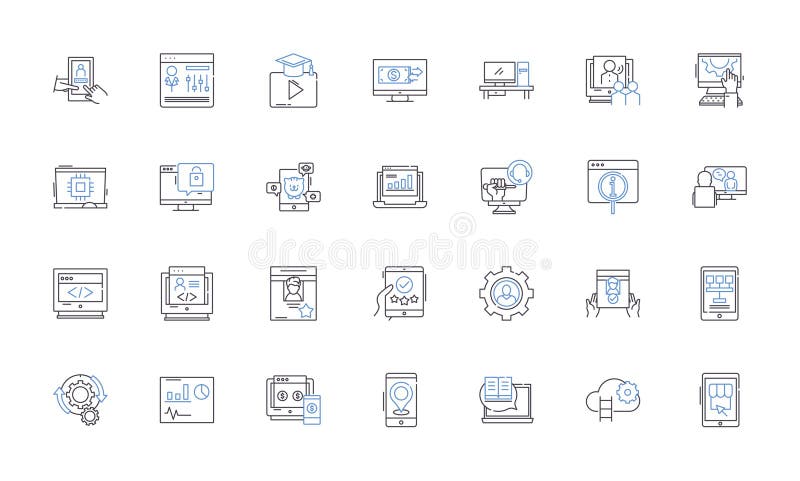 Professional Tool Line Icons Collection. Professionalism, Efficiency ...