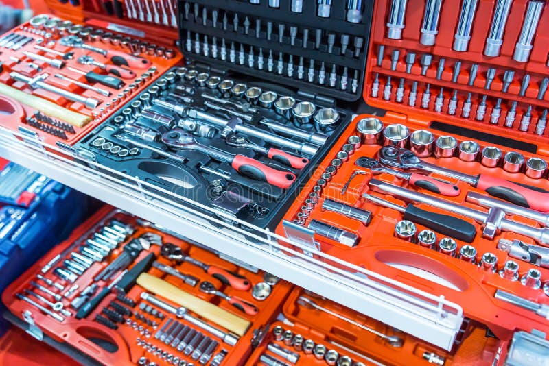 Professional Toolboxes, Toolkits for Auto Service Stock Photo - Image ...