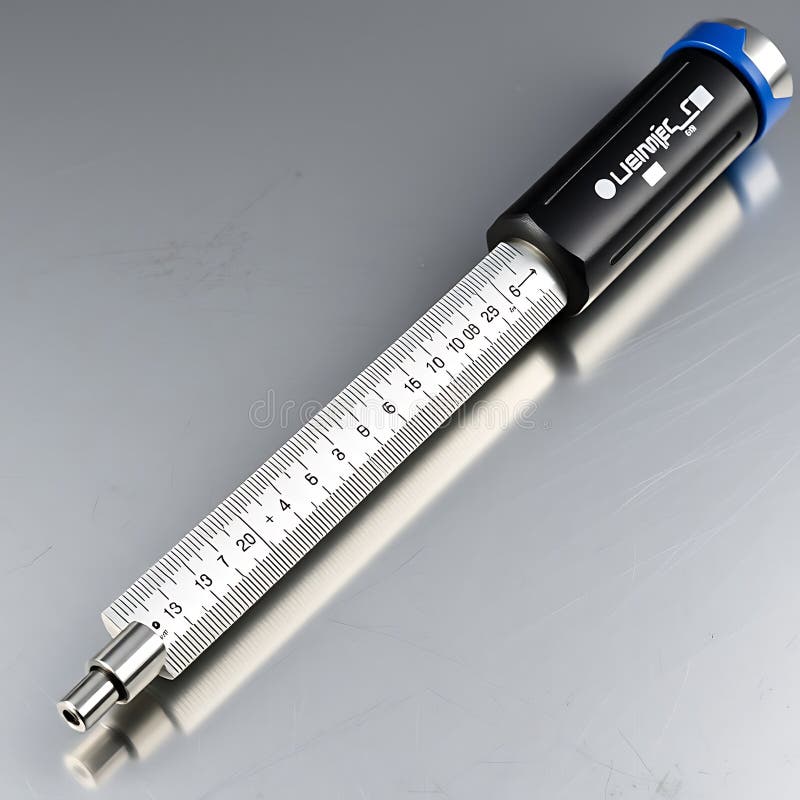 A Professional Torque Screwdriver with a Precision Scale Placed on a ...