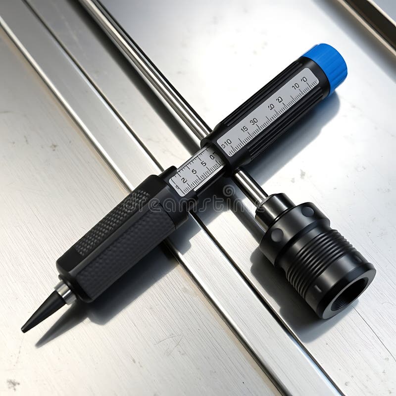 A Professional Torque Screwdriver with a Precision Scale Placed on a ...