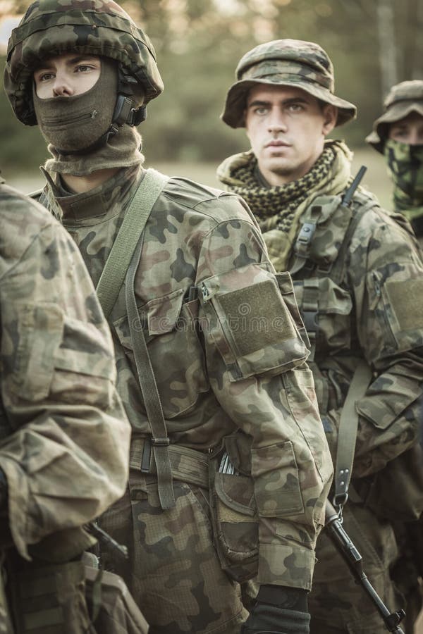 Professional Training for Army Soldiers Stock Image - Image of helmet ...