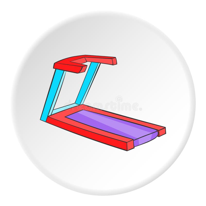 Professional Treadmill Icon, Cartoon Style Stock Vector - Illustration ...