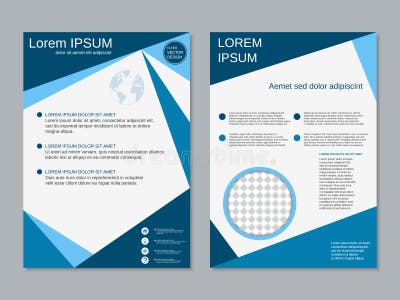 Professional Two-sided Vector Booklet Design Stock Vector ...