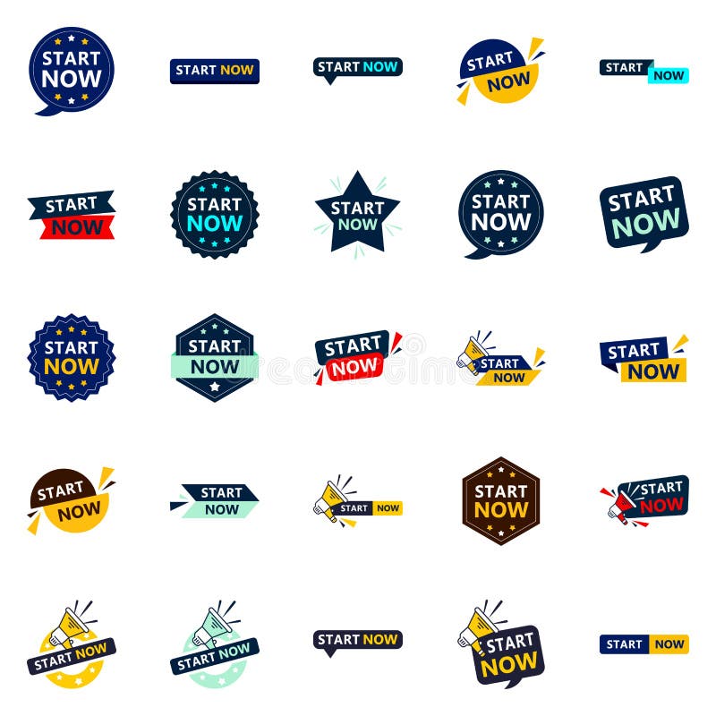 25 Professional Typographic Designs for Encouraging Action Start Now ...