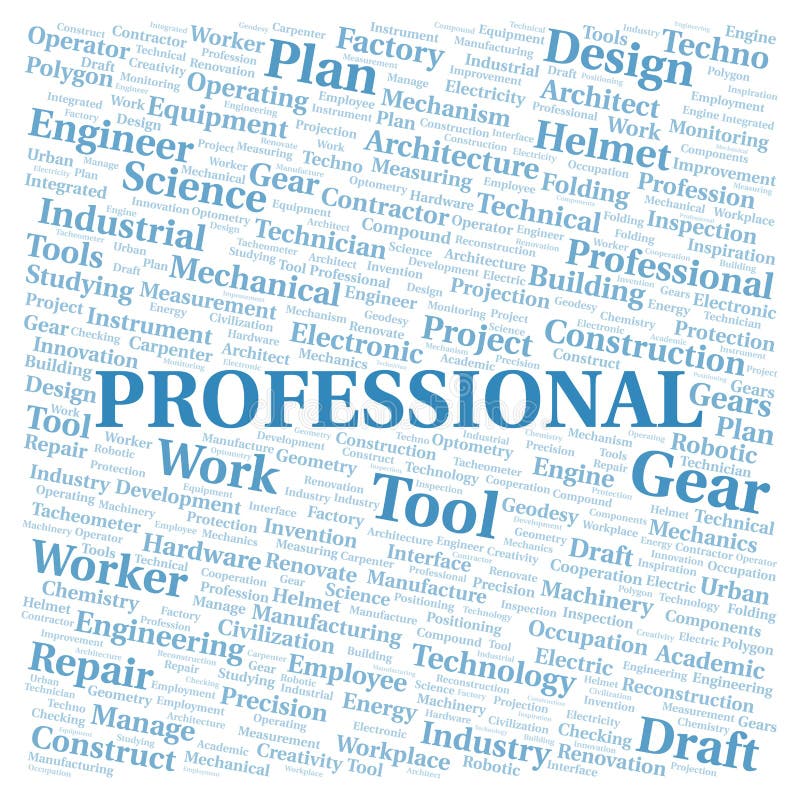 Professional Typography Word Cloud Create with the Text only Stock ...